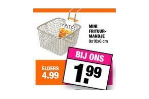 Mini Frituurmandje voor €1,99 - Beste.nl