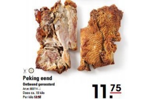 Peking eend per kilo €11,75 - Beste.nl