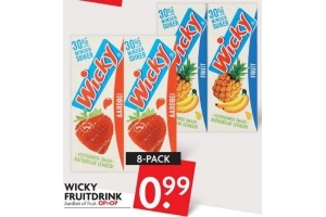 Wicky fruitdrink voor €0,99 - Beste.nl