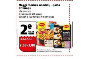 Maggi roerbak noedels, -pasta of wraps - Beste.nl