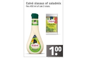Calvé slasaus of saladmix - Beste.nl