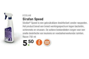 Ecolab Sirafan Speed voor €5,50 - Beste.nl