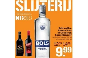 Bols vodka, Passoa licor, Coebergh bessenjenever - Beste.nl