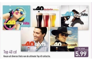 Top 40 cd's voor €5,99 per stuk - Beste.nl
