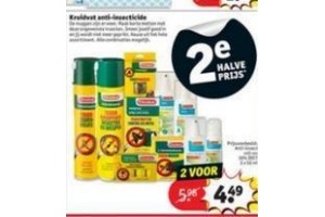 Kruidvat anti-insecticide 2e halve prijs - Beste.nl