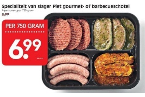Specialiteit van slager Piet gourmet- of barbecueschotel nu voor €6,99 ...