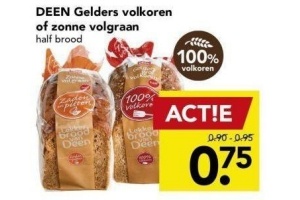 Gelders volkoren of zonne volgraan nu voor €0,75 - Beste.nl