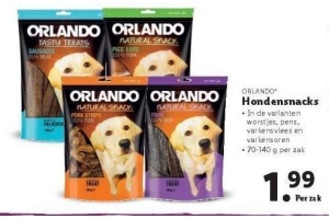 Orlando Hondensnacks nu voor €1,99 - Beste.nl