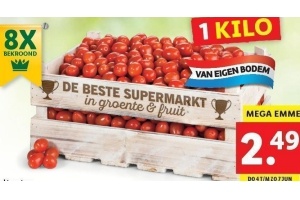 Snacktomaten nu voor €2,49 - Beste.nl